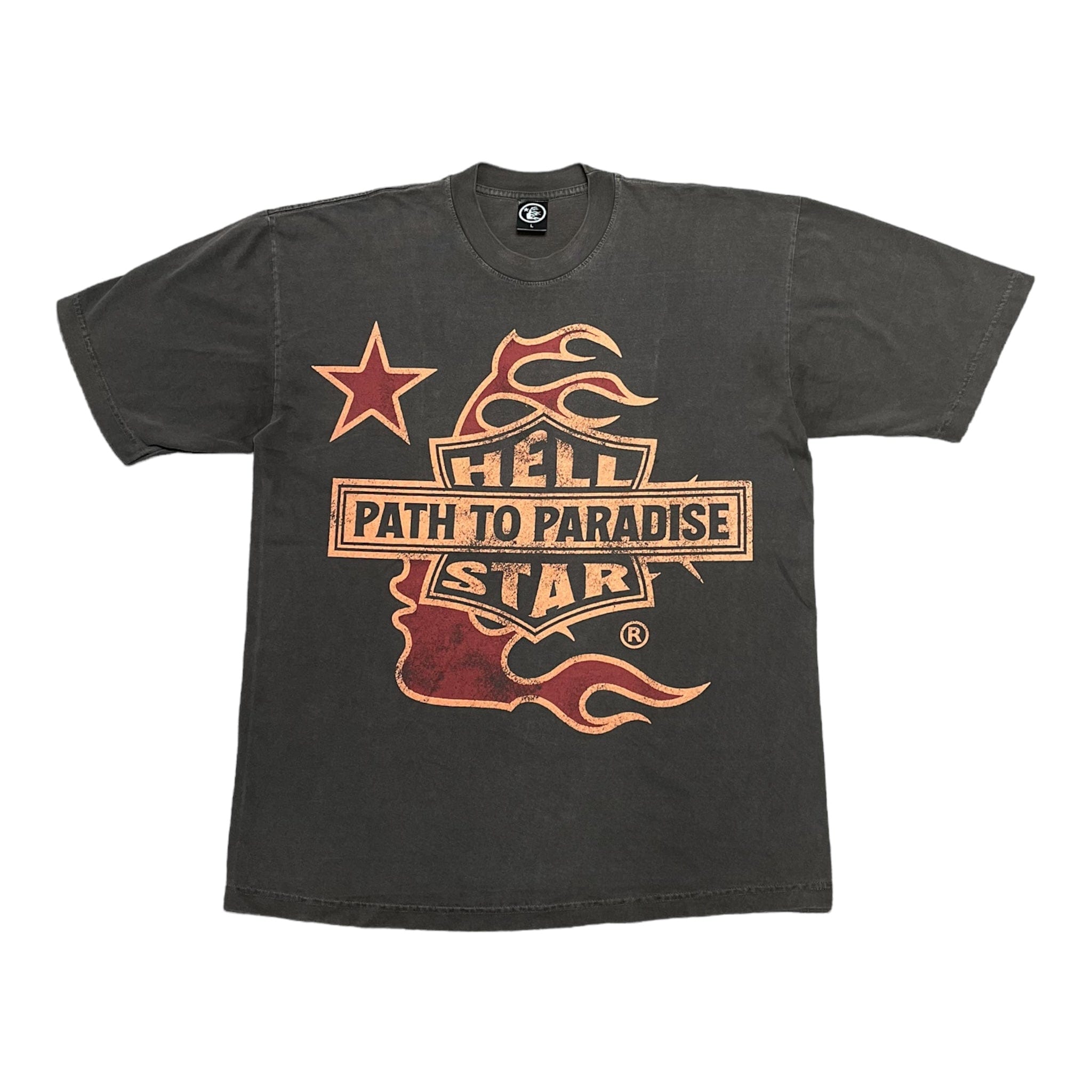 Hellstar Studios Biker Tour Short Sleeve Tee Shirt Black Pre-Owned