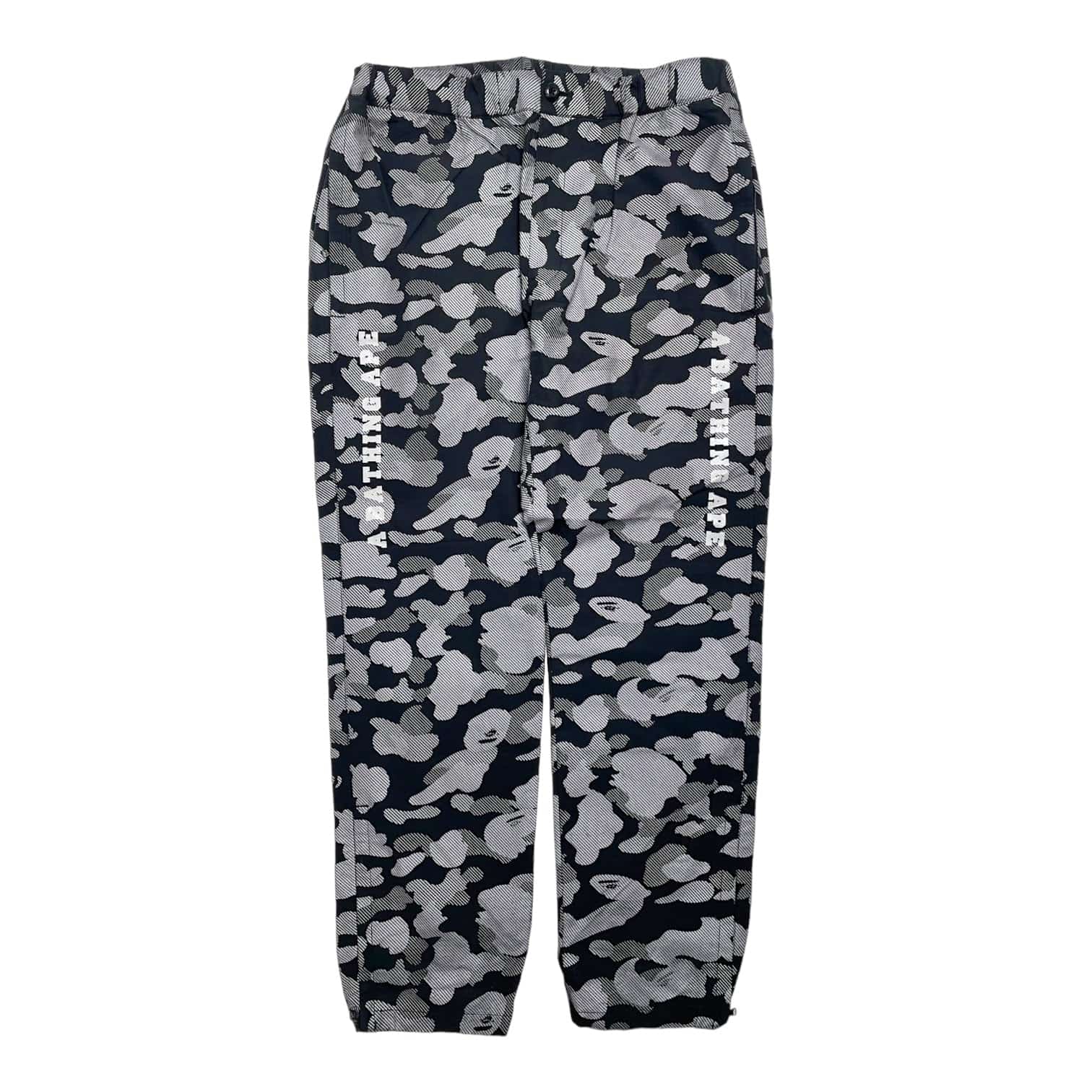 BAPE Reflection Camo Track Pants Black Pre-Owned