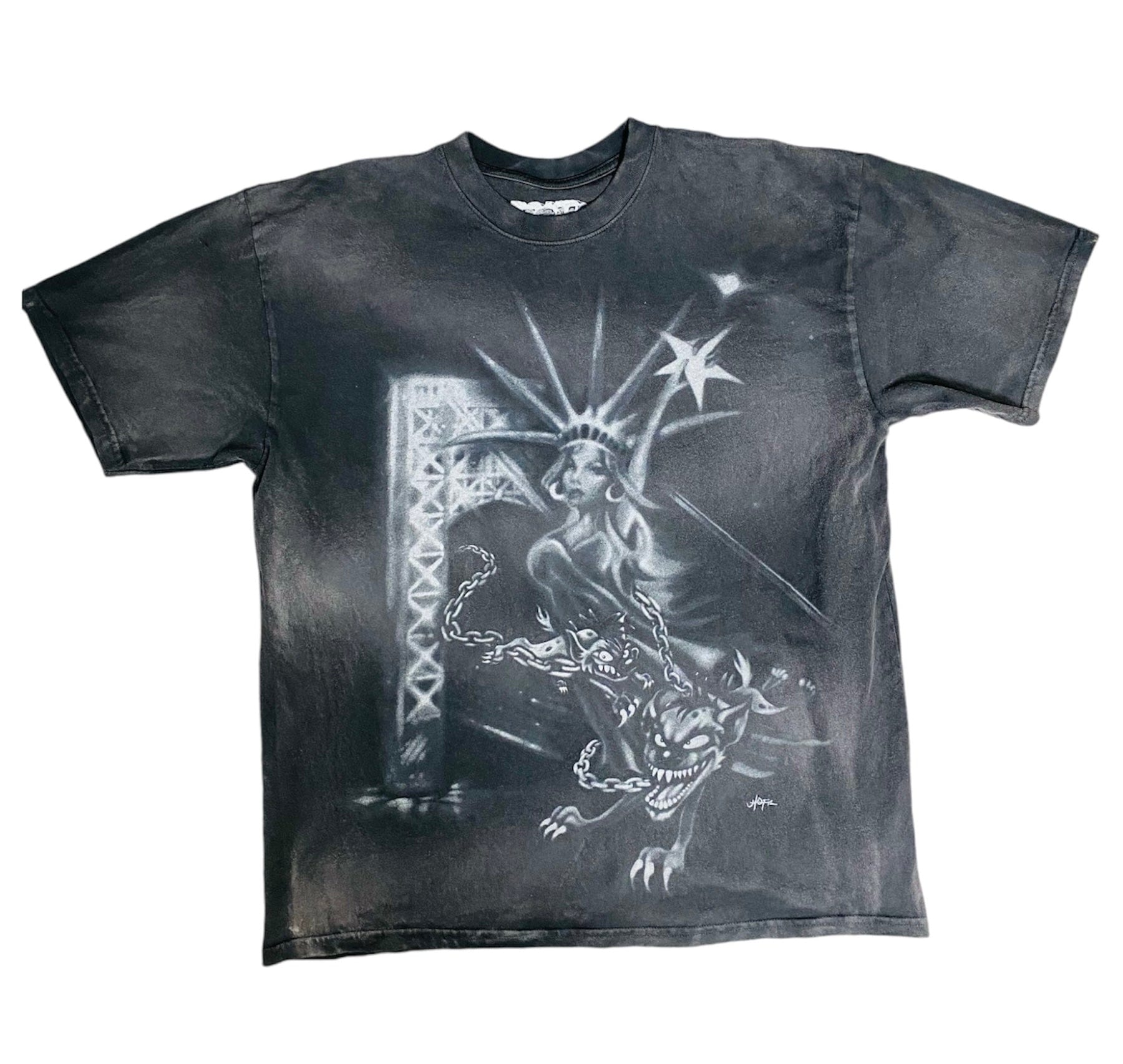 Travis Scott Circus Maximus Statue of Liberty MetLife Short Sleeve Tee