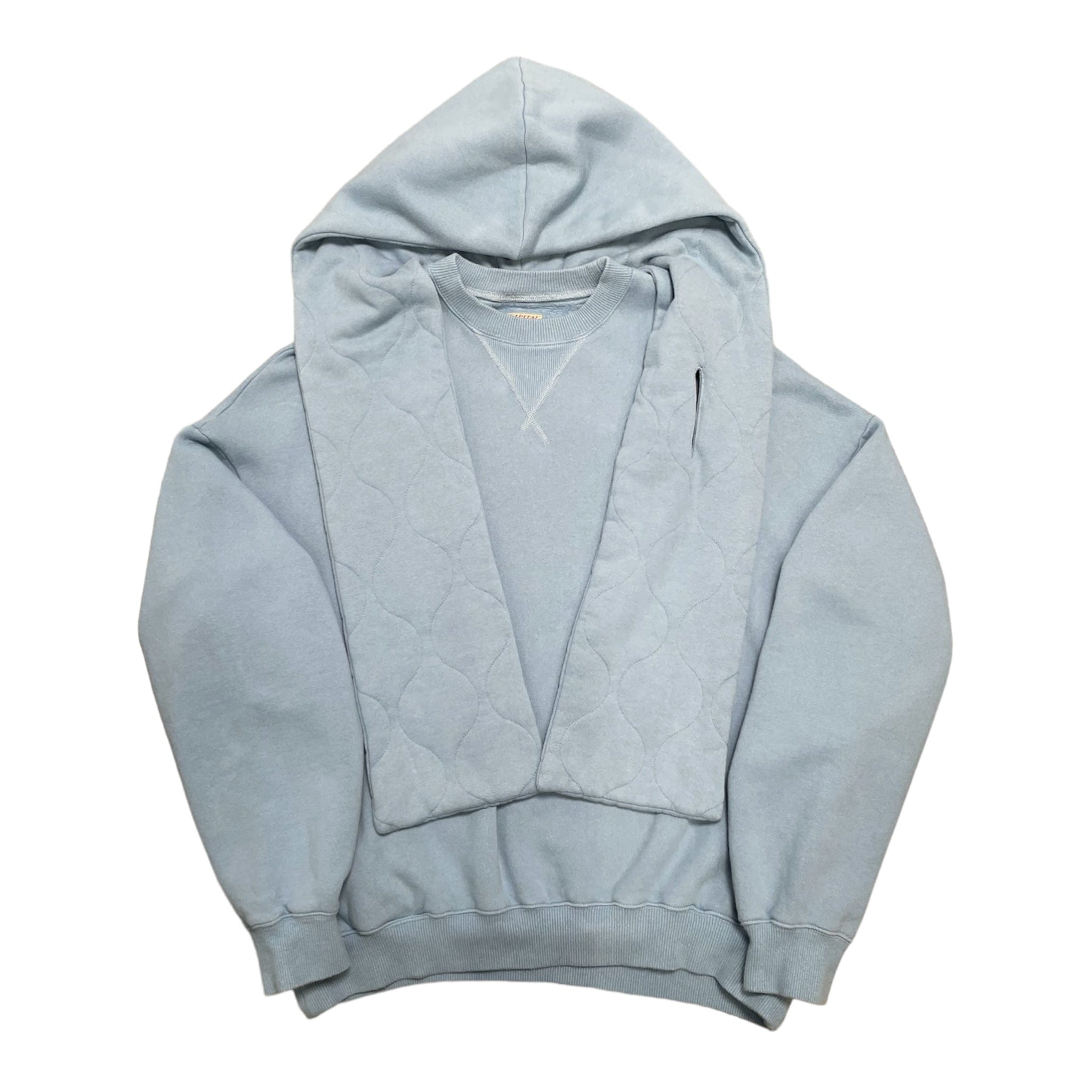 Kapital Napped Fleece Lining Kountry Hooded Sweatshirt Light Blue Pre-